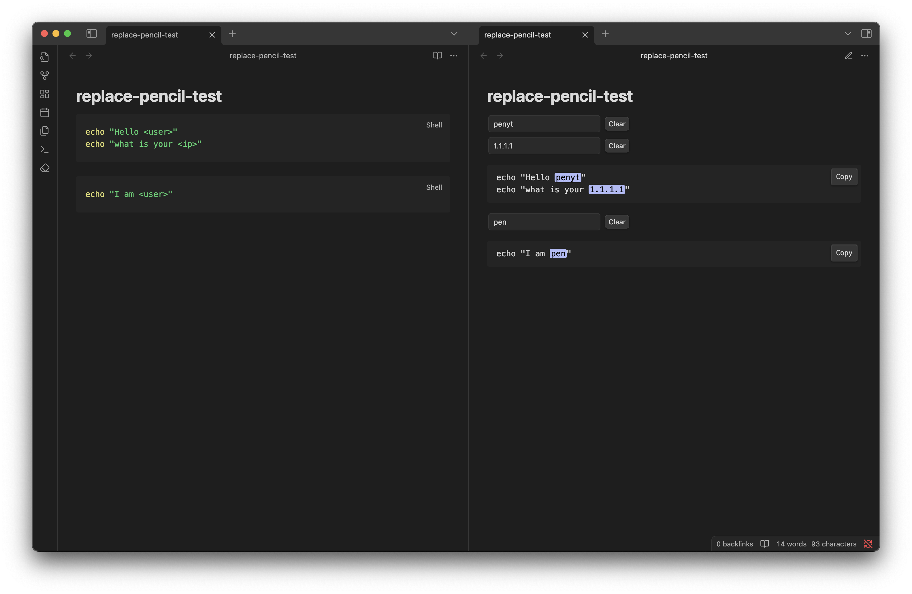 GitHub - penyt/replace-pencil: 🐧 An obsidian plugin that can easily replace the custom variable ...
